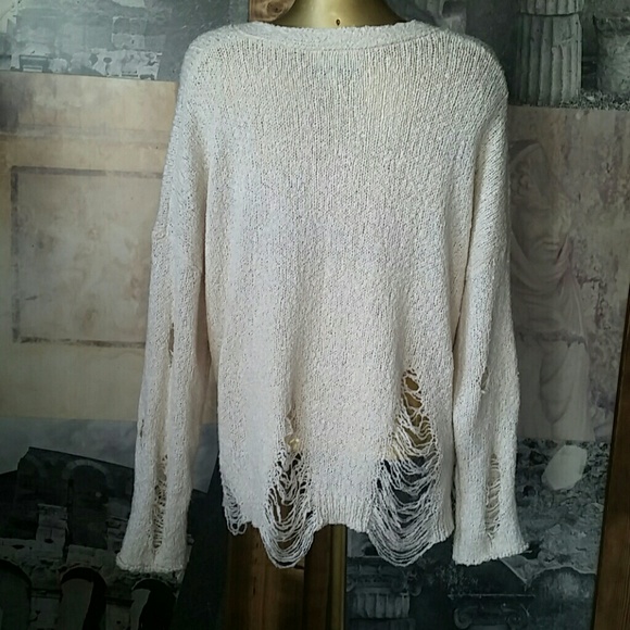 Sweaters | Distressed Oversized Sweater | Poshmark